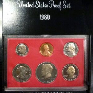 1980 S US Proof Set Original Government Packaging