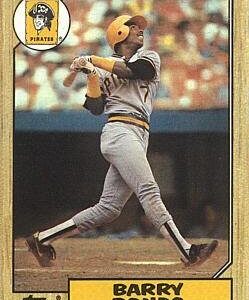 1987 Topps Baseball #320 Barry Bonds Rookie Card