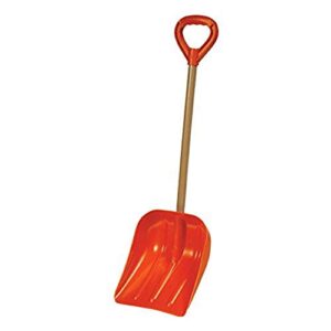 bigfoot poly super snow scoop - extra deep snow shovel - 12" handle 1202