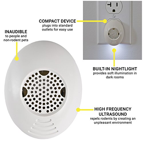 Victor Mini M753SN Ultrasonic with Nightlight, 3-Pack ,White