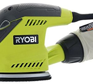 Ryobi CFS1503GK Compact Corner Cat 12,500 OPM 1.2 Amp Corded Orbital Finishing Sander w/ 10 Pads and Carrying Case