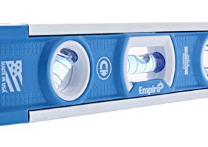 Empire EM81.9 True Blue 9-Inch Heavy Duty Magnetic Aluminum Torpedo Level and 2990 Magnum Fat Boy 7-Inch Aluminum Rafter Square Combo Kit