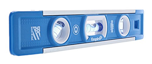 Empire EM81.9 True Blue 9-Inch Heavy Duty Magnetic Aluminum Torpedo Level and 2990 Magnum Fat Boy 7-Inch Aluminum Rafter Square Combo Kit