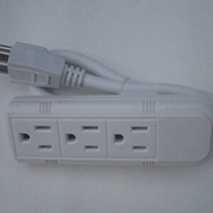 1.5 ft. 3-Outlet Mini Power Strip