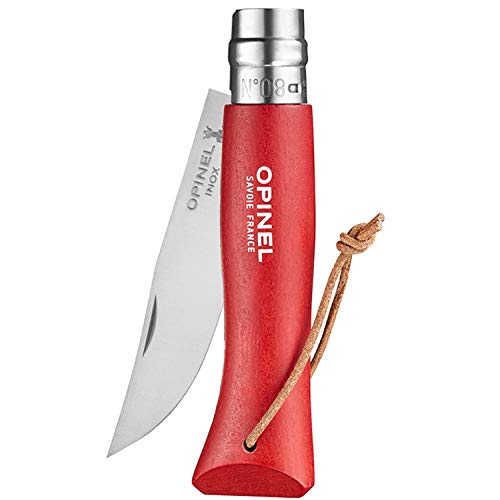 Opinel No 8 Red W/Sheath