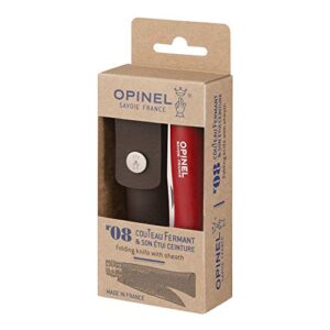 Opinel No 8 Red W/Sheath