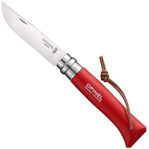 Opinel No 8 Red W/Sheath