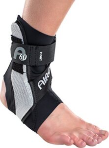 aircast a60 ankle support brace, right foot, black, medium (shoe size: men's 7.5-11.5 / women's 9-13)