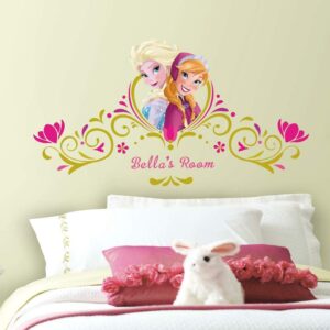 roommates rmk2748gm disney frozen springtime custom headboard peel and stick giant wall decals 40.5 " x 20.75 "