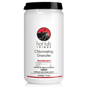 hot tub things chlorine granules 5 pounds