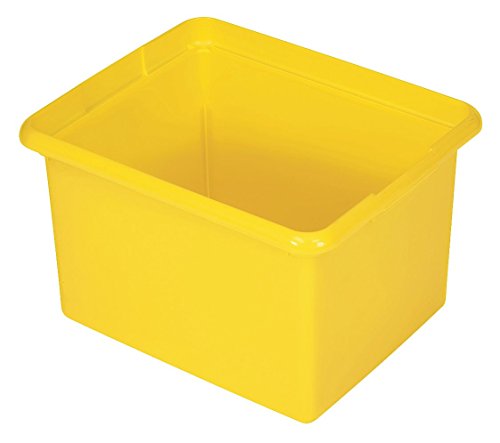 Rubbermaid Commercial Products FG9T8400YEL Organizing Bin, Housekeeping Cart Accessories, 30 quart, Yellow