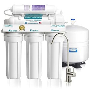 apec water systems roes-ph75 essence series top tier alkaline mineral ph+ 75 gpd 6-stage certified ultra safe reverse osmosis drinking water filter system