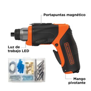 BLACK+DECKER 4V MAX* Cordless Screwdriver with Picture-Hanging Kit (BDCS40BI)