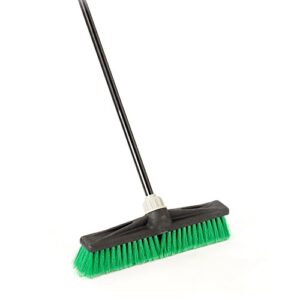 o-cedar professional 18" multi-surface push broom, green