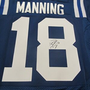 Peyton Manning Autographed Indianapolis Colts Jersey W/PROOF, Picture of Peyton Signing For Us, Denver Broncos, Indianapolis Colts, Super Bowl XLI, Super Bowl Champions, Tennessee Volunteers, Vols, Pro Bowl, Super Bowl XLVIII