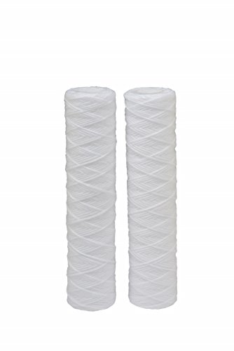 HDX HDX2SF4 String Wound Whole House Water Filter (2 pack): Reduces Sediment - 10 Micron Water Filter