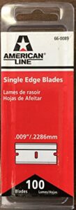 american line single edge blades .009" .2286 mm #66-0089, 6 packs of 100 blades per box