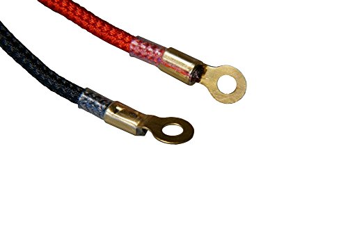 AST Labs Butt Set Line Cord Angled Bed of Nails (ABN) Alligator Clip & RJ11 to Ring Terminal for Fluke TS52 TS44 TS42 etc. (1.5M / 59″)