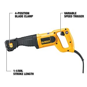 DEWALT Reciprocating Saw, 10-Amp (DWE304)