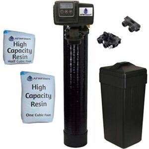 afwfilters built fleck 48,000 water softener system with 5600sxt digital metered valve 1" yoke