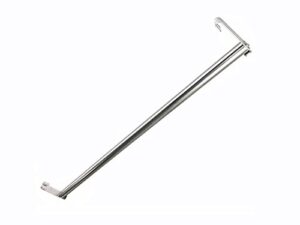 nexel coat rack rod kit, 48"w, chrome finish