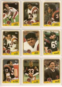 cincinnati bengals 1988 topps football team set (super bowl) (boomer esiason) (eddie brown) (anthony munoz) (tim krumrie)