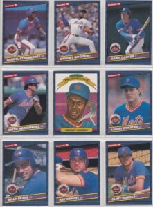 new york mets 1986 donruss baseball team set (world series champions) (doc gooden) (gary carter) (darryl strawberry) (keith hernandez) (lenny dykstra rookie) (billy beane rookie) (ray knight) (clint hurdle) (mookie wilson) (jesse orosco)