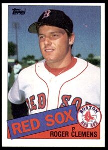 1985 topps #181 roger clemens boston red sox (rc - rookie card) nm-mt mlb baseball