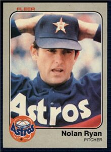 baseball mlb 1983 fleer #463 nolan ryan astros