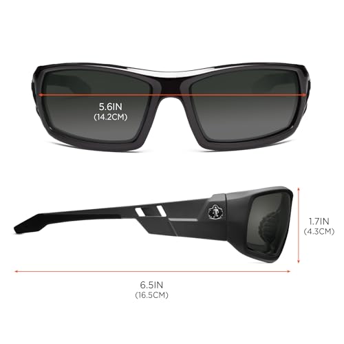 Skullerz Odin Anti-Fog Safety Sunglasses - Black Frame, Smoke Lens