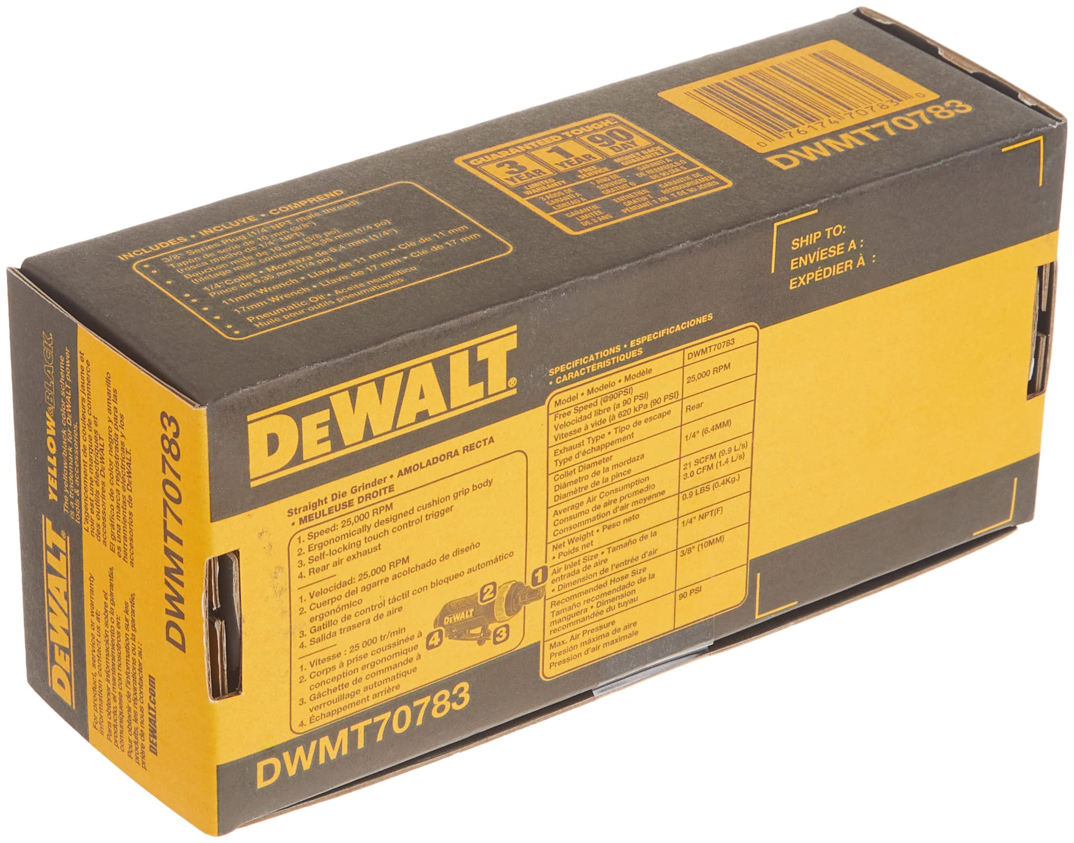 DEWALT Die Grinder, Straight (DWMT70783)