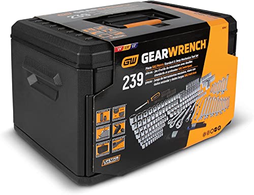 GEARWRENCH 239 Pc. BMC Mechanics Tool Set 1/4, 3/8, 1/2 - 80942