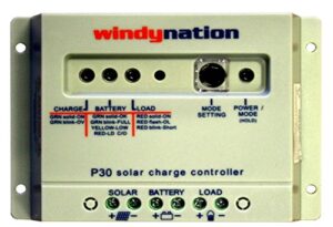 windynation p30 30a solar panel regulator charge controller 12v 24v 390w 780w