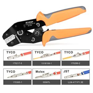 iCrimp SN-28B Dupont Crimping Tool for 3.96mm, 2.54mm, 2.5mm Pitch Dupont, JST XH VH Connectors, AWG 18 to 28