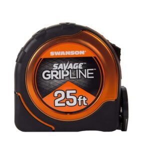 swanson tool svgl25m1 25-feet magnetic savage grip line tape measure