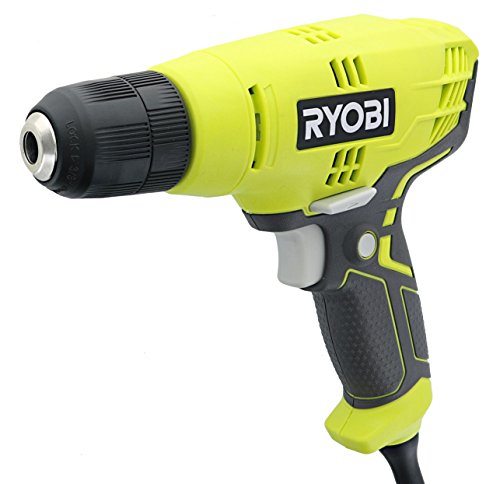 Ryobi D43K 5.5 Amp 3/8 Inch 1,600 RPM Variable Speed Trigger Corded Power Drill