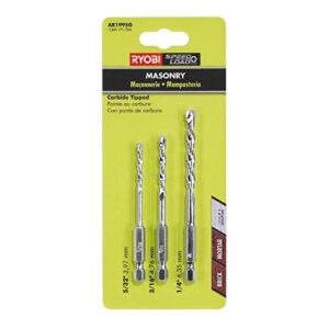 ryobi speedload+ masonry bit set (3-piece)