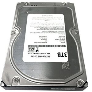 WL 3TB 7200RPM 64MB Cache SATA 6.0Gb/s 3.5" Desktop Hard Drive (For Server, RAID, NAS, DVR, Desktop PC) w/1 Year Warranty