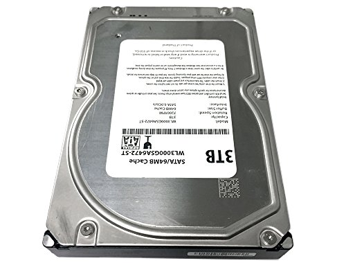 WL 3TB 7200RPM 64MB Cache SATA 6.0Gb/s 3.5" Desktop Hard Drive (For Server, RAID, NAS, DVR, Desktop PC) w/1 Year Warranty