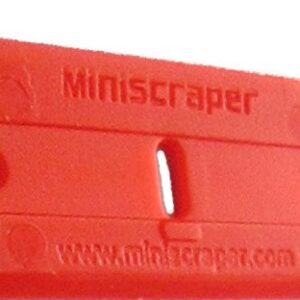 25 Plastic Double Edged Razor Blades with Titan Razor Scraper - Mini Scraper Combo