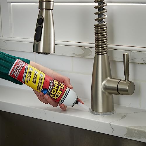 Flex Shot Rubber Adhesive Sealant Caulk, 8-oz, Clear