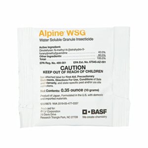 alpine wsg water soluble granule insecticide 10g packet