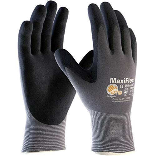 34-874 MaxiFlex Ultimate Nitrile Grip Work Gloves Sizes S-XL (Extra Large), (Pack of 3)