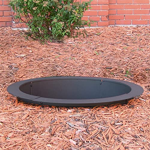 Sunnydaze 2mm Thick Steel Fire Pit Ring Insert - DIY Above or In-Ground Liner - 42-Inch Outer Diameter (36-Inch Inner Diameter)