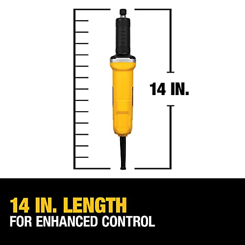 DEWALT Die Grinder, Corded, 1-1/2-Inch, 4.2-Amp, 25,000 RPM, AC/DC Capacity (DWE4887) Yellow