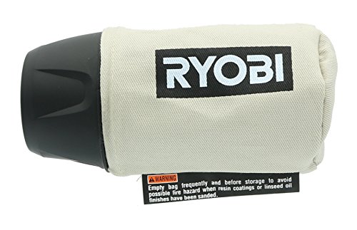 Ryobi RS290G 2.6 Amp 12,500 OPM Single Speed 5 Inch Hook and Loop Corded Random Orbit Sander w/ 3 Pads and Dust Bag