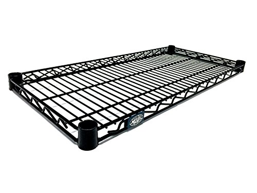 Nexel Wire Shelf, Black Epoxy Finish, 24"W x 60"L