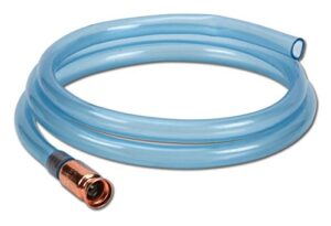 performance tool w54154 food-grade 3.5 gpm liquid transfer shaker siphon tube hose, clear blue, 6-foot tube