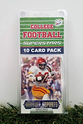 (USC) Southern Cal Trojans- (10) Card Pack College Football Different Trojan Superstars Starter Kit! Comes in Souvenir Case! Great Mix of Modern & Vintage Players for the Super Trojans Fan! By 3bros