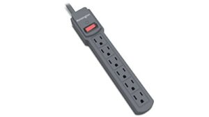 kensington guardian 6 outlet & 4-foot cord standard power strip (k38214na)